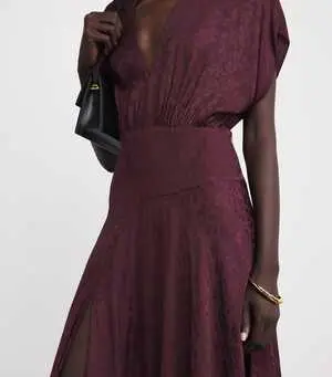 Maje Jacquard Maxi Dress