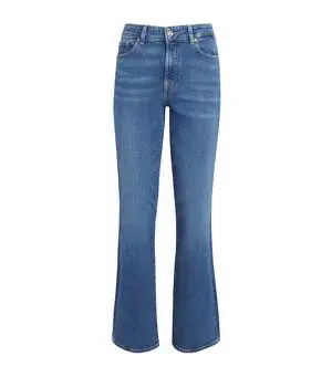 7 For All Mankind The Leggy Bootcut Crop Jeans