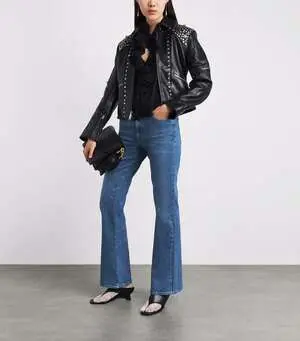 7 For All Mankind The Leggy Bootcut Crop Jeans