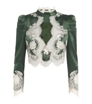 Alice + Olivia Lace-trim Thomasina Jacket