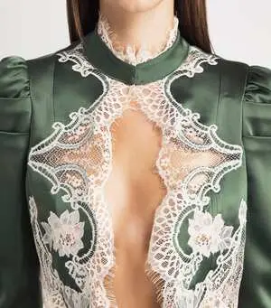 Alice + Olivia Lace-trim Thomasina Jacket