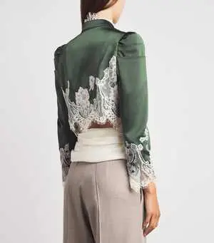 Alice + Olivia Lace-trim Thomasina Jacket