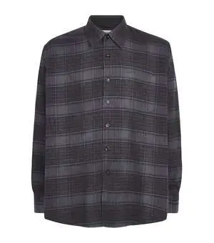 Our Legacy Cotton Check Above Shirt - Black
