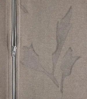 Our Legacy Cotton Shrunken Zip-up Sweater