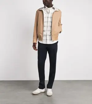 BOSS Check-lined Water-repellent Jacket