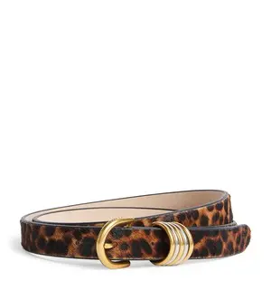 Rag & Bone Calf Hair Leopard Sasha Belt