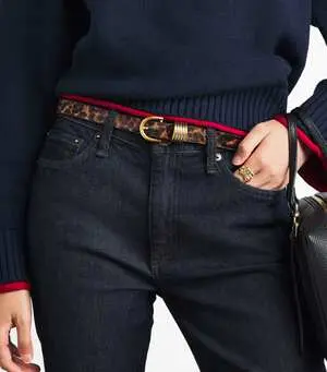Rag & Bone Calf Hair Leopard Sasha Belt