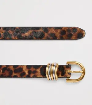 Rag & Bone Calf Hair Leopard Sasha Belt