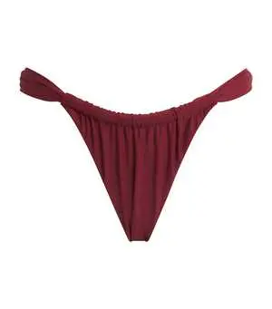 Faithfull The Brand Andez Bikini Bottoms - Red
