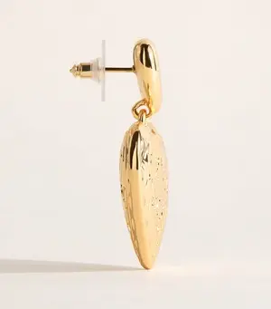 SELF-PORTRAIT Tone Double-heart Drop Earrings