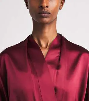 Carine Gilson Silk Short Hanae Robe