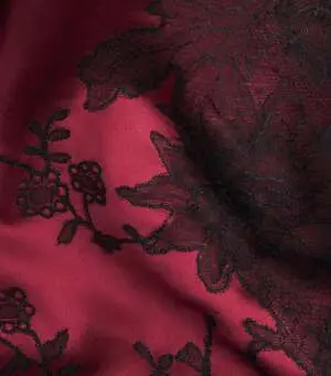Carine Gilson Silk Short Hanae Robe
