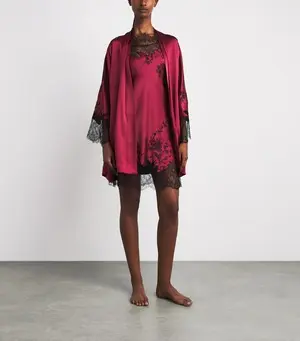 Carine Gilson Silk Short Hanae Nightdress