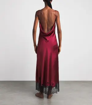 Carine Gilson Silk Long Hanae Nightdress