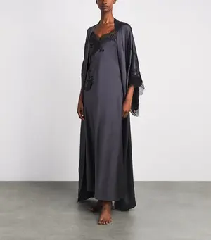 Carine Gilson Silk Long Cérès Nightdress