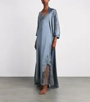Carine Gilson Silk Long Cérès Nightdress