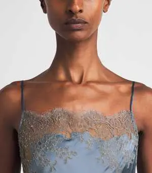Carine Gilson Silk Long Cérès Nightdress