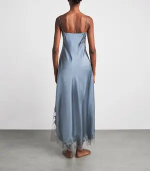 Carine Gilson Silk Long Cérès Nightdress