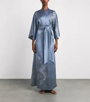 Carine Gilson Silk Long Cérès Robe