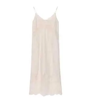 ALLSAINTS Linen And Lace Samia Midi Dress