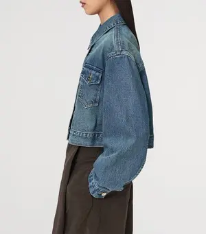 ALLSAINTS Blink Cropped Denim Jacket