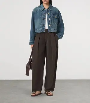 ALLSAINTS Blink Cropped Denim Jacket