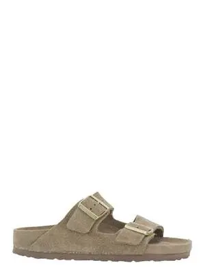 BIRKENSTOCK Suede Double Strap Slide Sandals