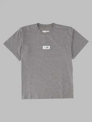 MAISON MARGIELA Cotton Logo Patch T-shirt - Grey