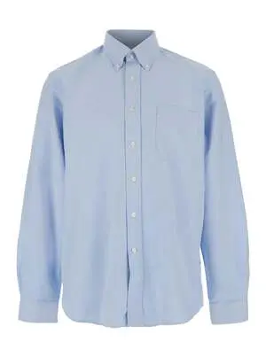 SEBAGO 100% Cotton Button-down Shirt - Light Blue