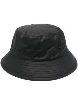 Barbour Cotton Logo Patch Slip-on Hat For - Black