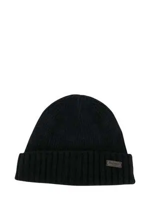 Barbour Wool-blend Beanie - Black