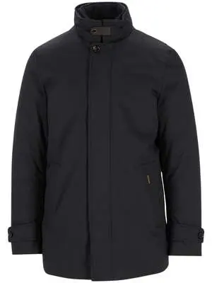 MOORER Polyamide & Polyurethane Coat - Navy