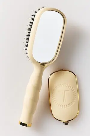 TELETIES Boar Bristle Hair Brush - Tan