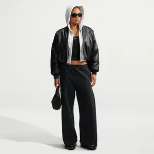 Nike Studio Fleece Medium Weight Loose Pleated Snap Pants