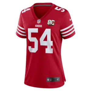 Nike Fred Warner San Francisco 49ers 80th Anniversary Nfl Game Jersey - Red