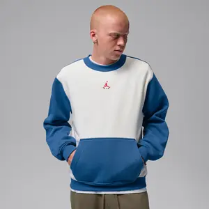 JORDAN Brooklyn Fleece Crew-neck Sweatshirt - White