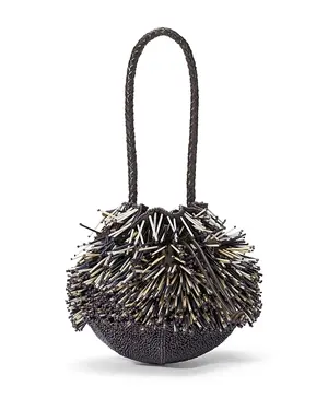 Staud Beaded Porcupine Shoulder Bag