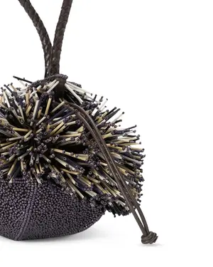 Staud Beaded Porcupine Shoulder Bag