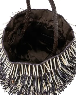 Staud Beaded Porcupine Shoulder Bag