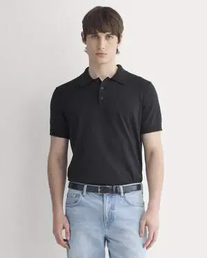 Everlane No-sweat Sweater Polo - Black