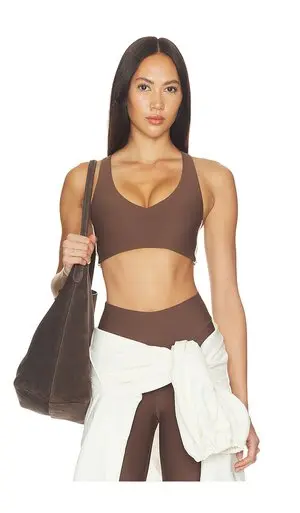 The Upside Daytona Jetta Racerback Sports Bra - Chocolate