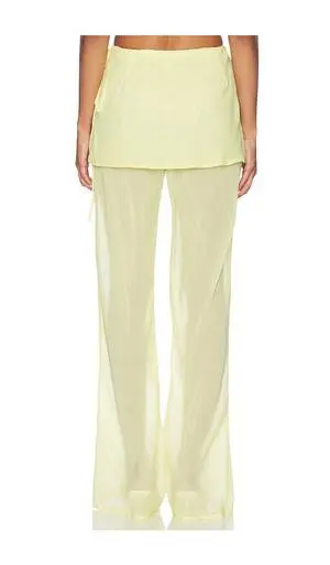 MADISON THE LABEL X Sara Pants In Yellow