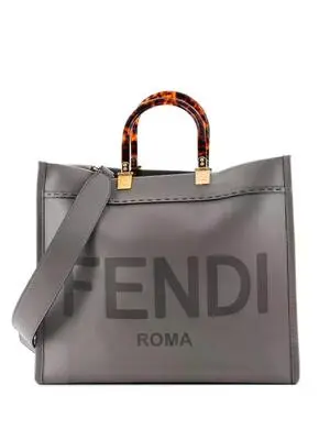 Fendi Sunshine Shopper Leather Medium Tote Bag