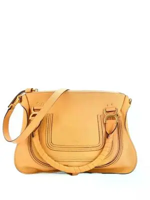 Chloé Marcie Leather Satchel - Neutrals