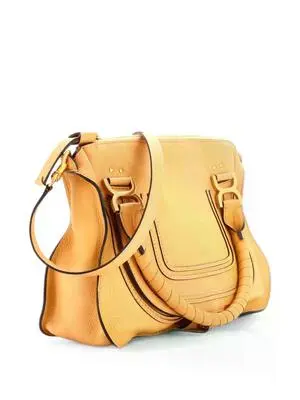 Chloé Marcie Leather Satchel - Neutrals