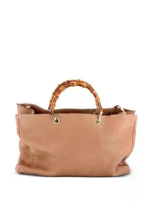 Gucci Leather Large Tote Bag - Neutrals