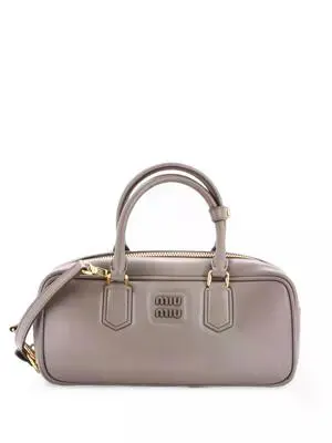 Miu Miu Arcadie Top Handle Bag Leather Large Satchel
