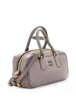 Miu Miu Arcadie Top Handle Bag Leather Large Satchel