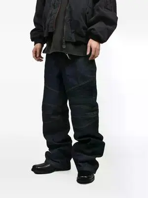 N.HOOLYWOOD Wide-leg Biker Jeans