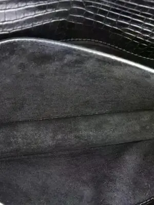 Saint Laurent Sunset Crocodile Embossed Leather Medium Crossbody Bag